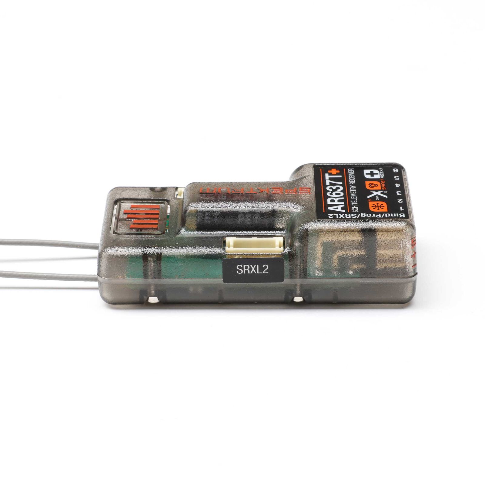 Spektrum AR637T+ DSMX 6-Channel AS3X+ & SAFE Telemetry Receiver ...