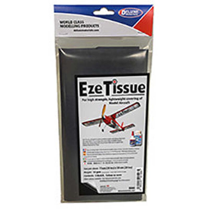 Deluxe Materials Eze Tissue (black), 5 sheets/pack | Horizon Hobby