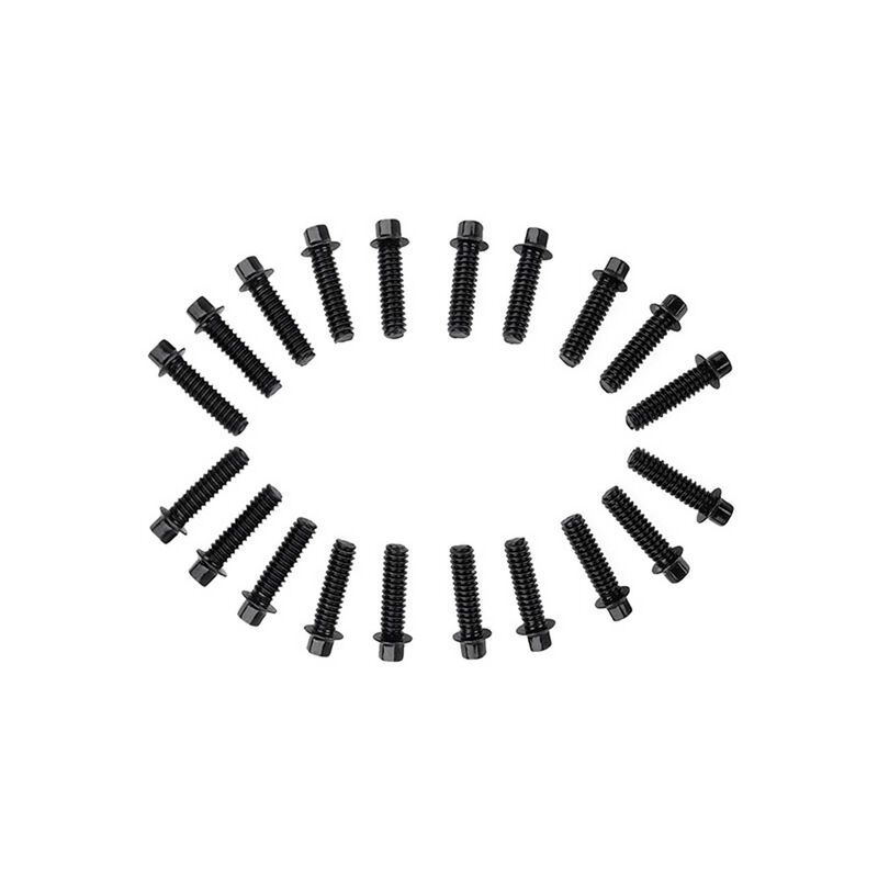 RC4WD Miniature Scale Hex Bolts, M1.6 x 6mm: Black | Horizon Hobby