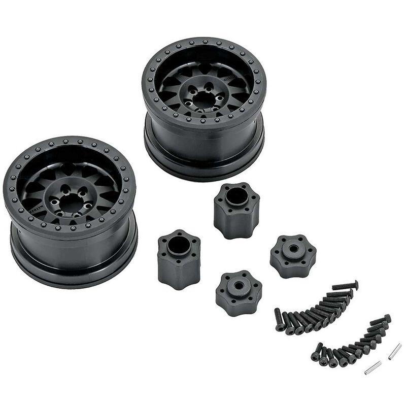 Axial 1/10 Method IFD 2.2 Beadlock Wheels, 12mm Hex, Black (2) | Horizon Hobby