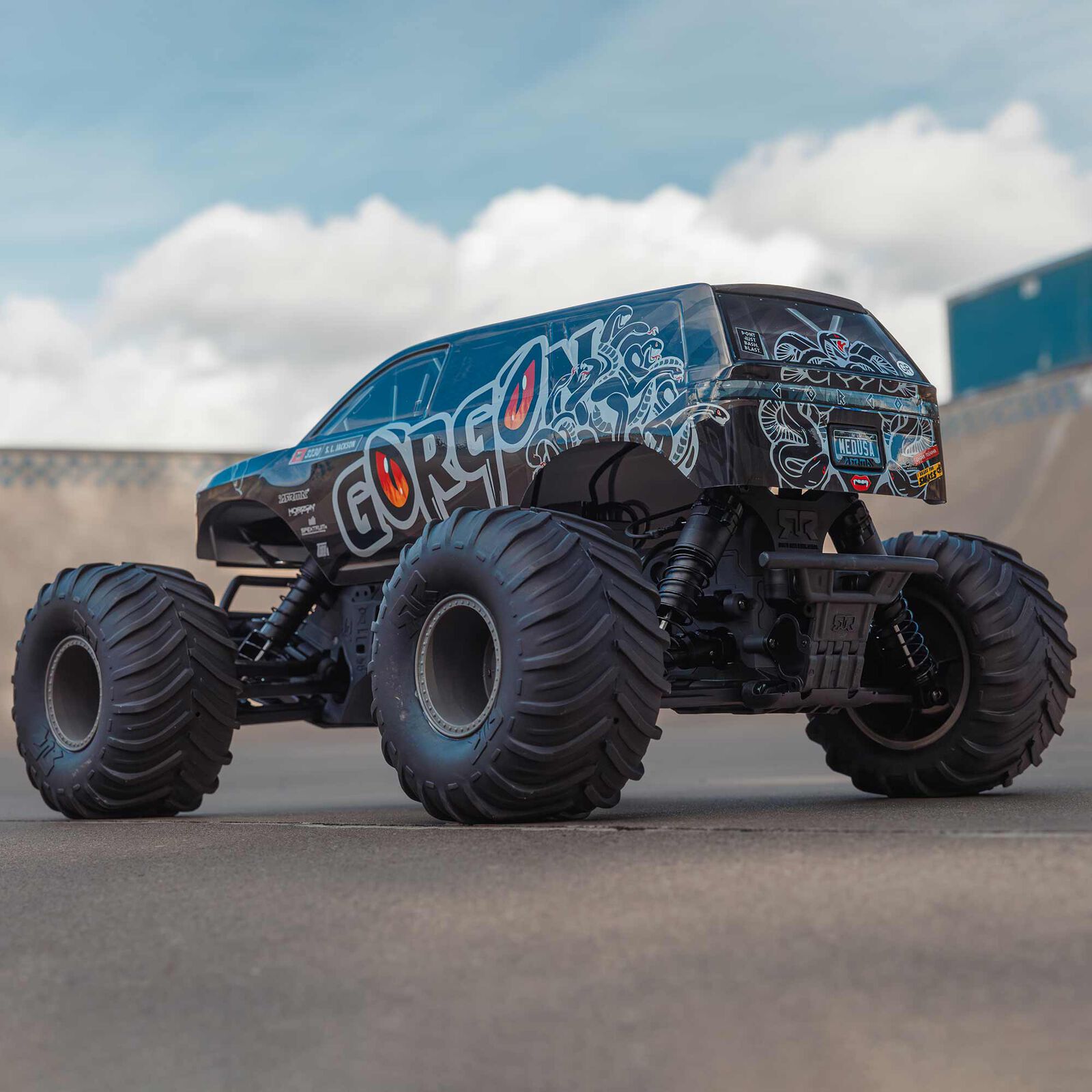ARRMA 1/10 GORGON 2WD RTA Kit Brushed Monster Truck (Battery & Charger ...