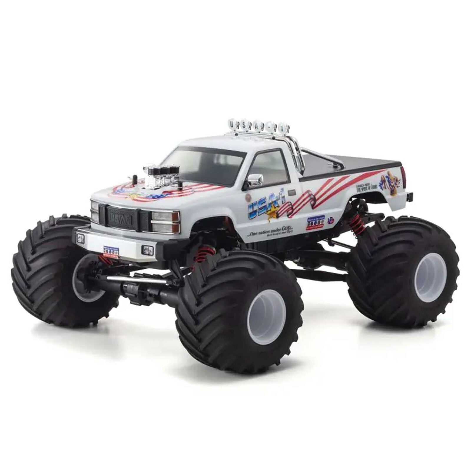 Kyosho 1/8 USA-1 VE 4S 4x4 Brushless Electric Monster Truck RTR ...