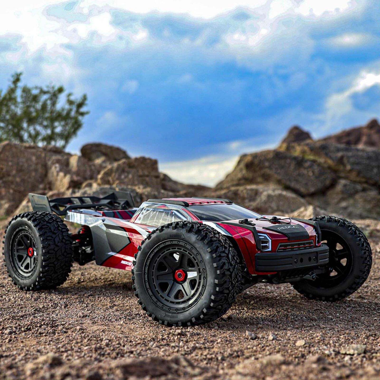 Redcat Racing 1/6 Machete 4S Brushless Electric Monster Truck, Red ...