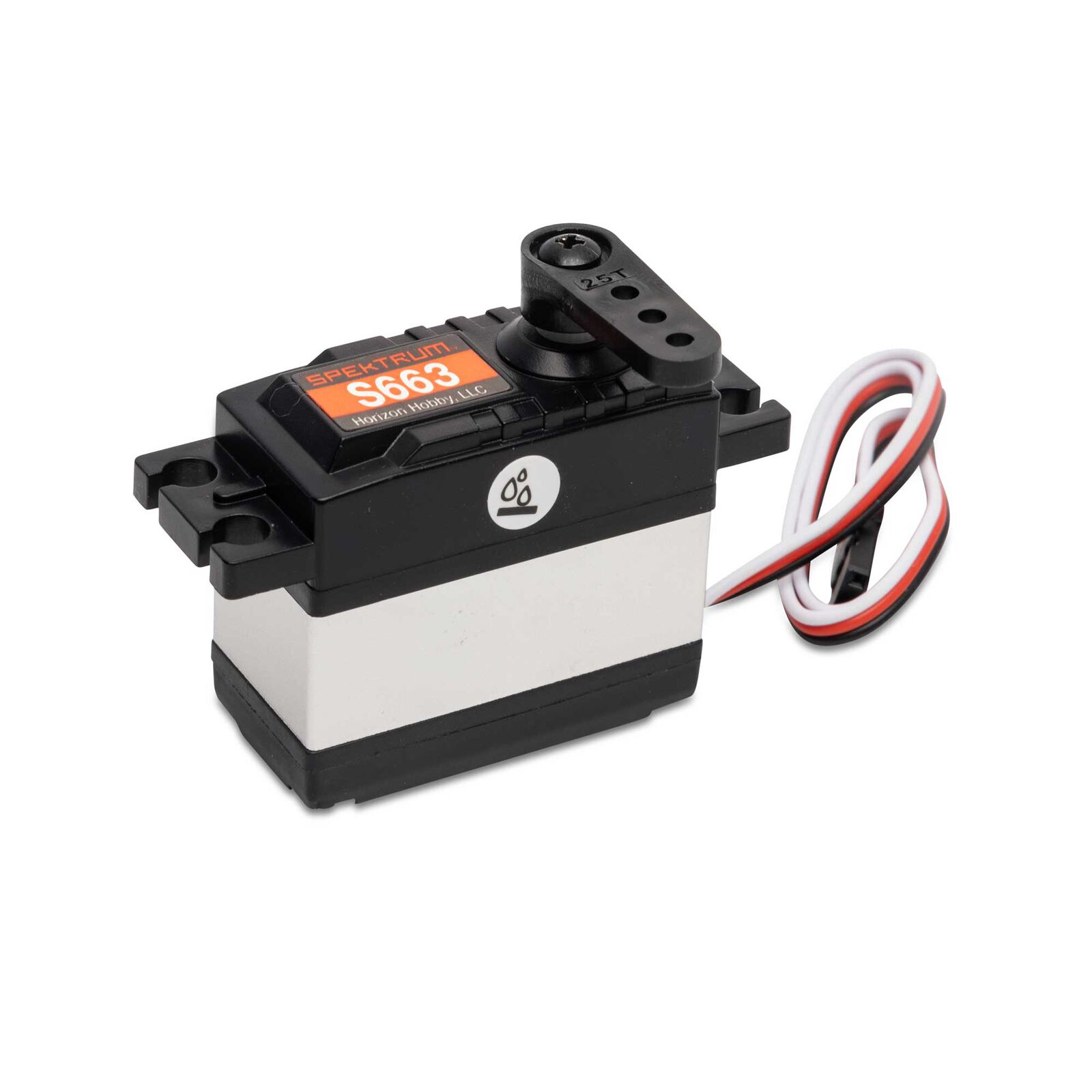Spektrum Standard Waterproof Plastic Gear Servo, 25T | Horizon Hobby