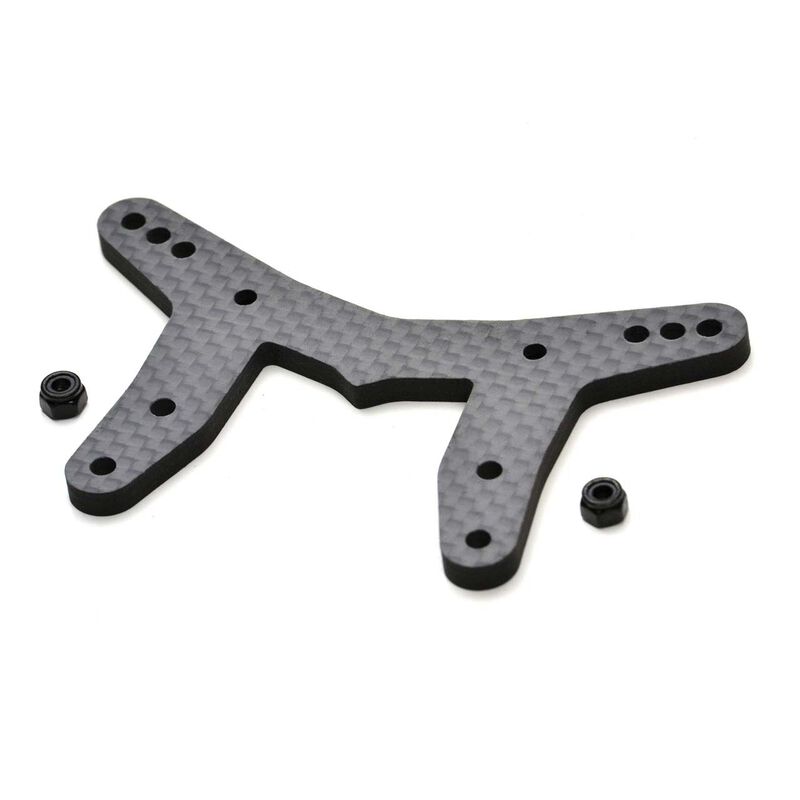 EXOTEK RACING LLC RC Front Shock Tower, 4mm Carbon Fiber: Losi 22S Drag ...