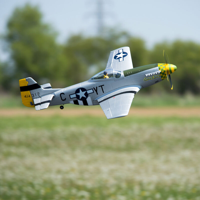 Force RC P-51D Mustang 1.1m PNP | Horizon Hobby