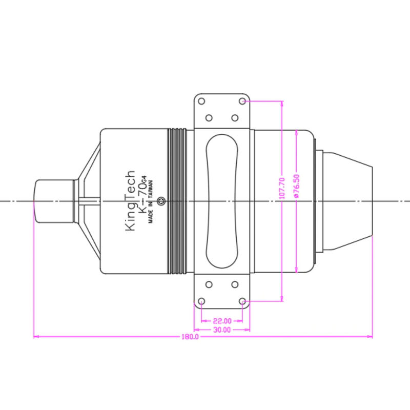 KingTech Turbines International KingTech K-70G4+ Turbine Engine with ...