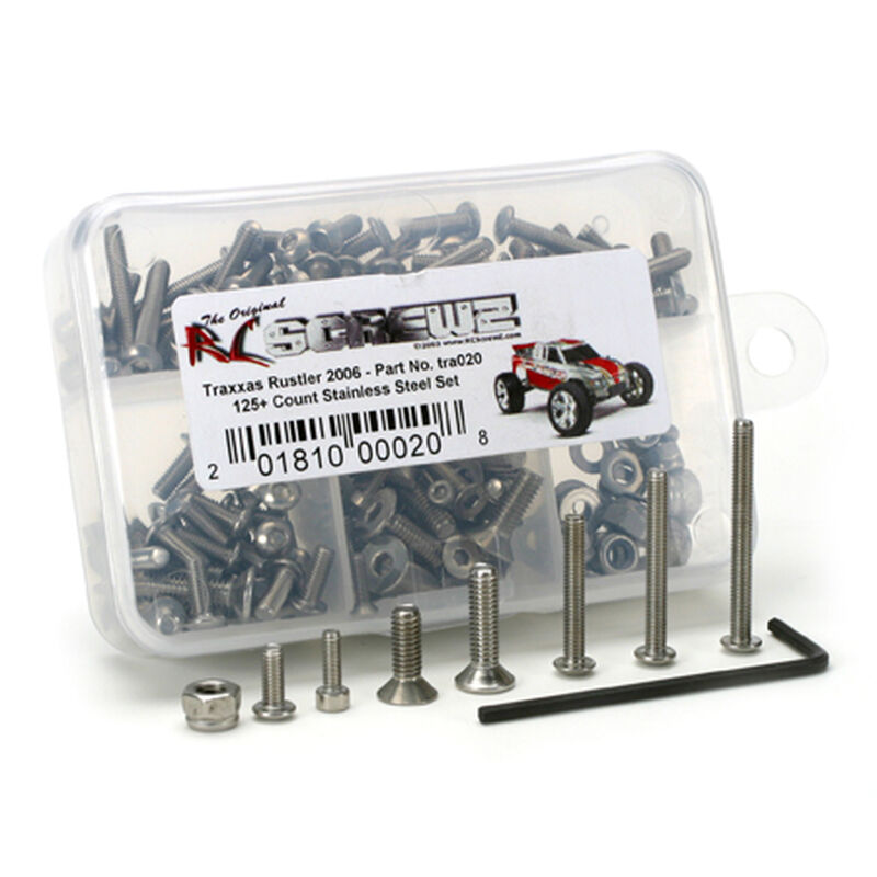 RC Screwz Traxxas Rustler, New Version, Screw Set | Horizon Hobby