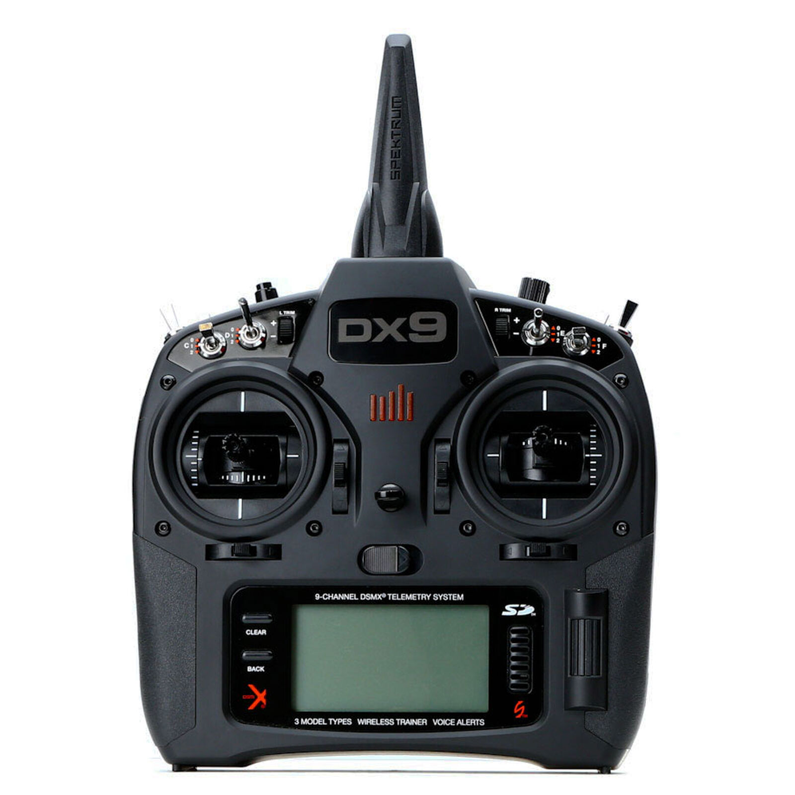 Spektrum DX9 Black 9-Channel DSMX Transmitter Only | Horizon Hobby