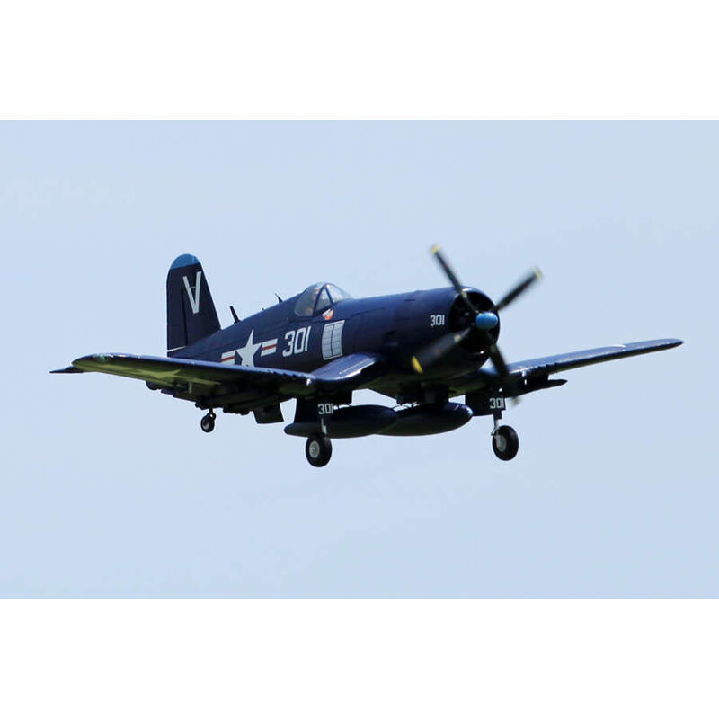 FMS F4U 1400mm PNP with Reflex, Blue | Horizon Hobby