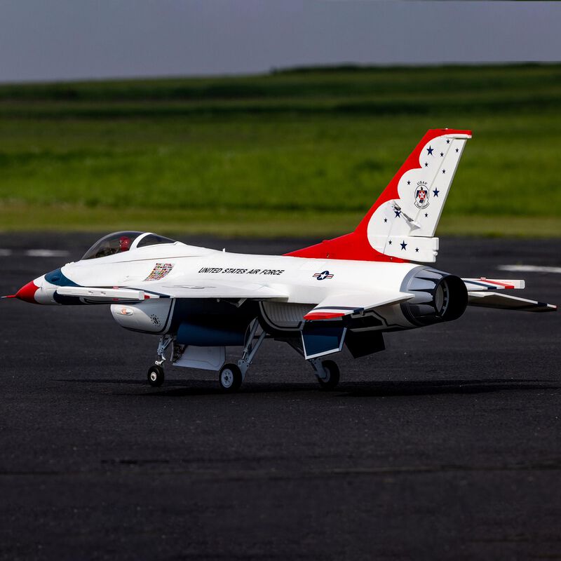 E-flite F-16 Thunderbirds 80mm EDF BNF Basic with AS3X and SAFE Select ...