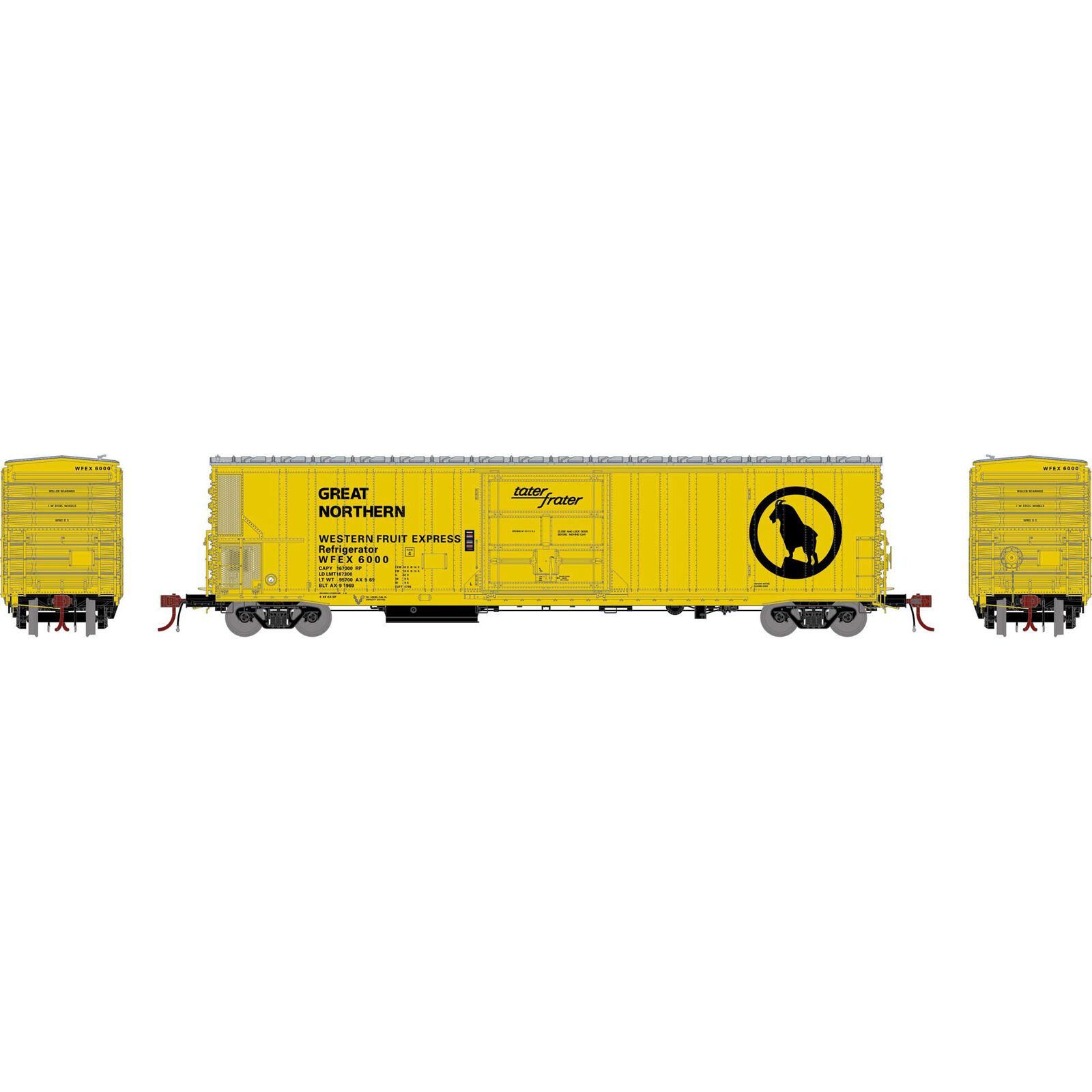 Athearn Genesis HO GEN 57' FGE Mechanical Reefer, WFEX #6000 | Horizon ...