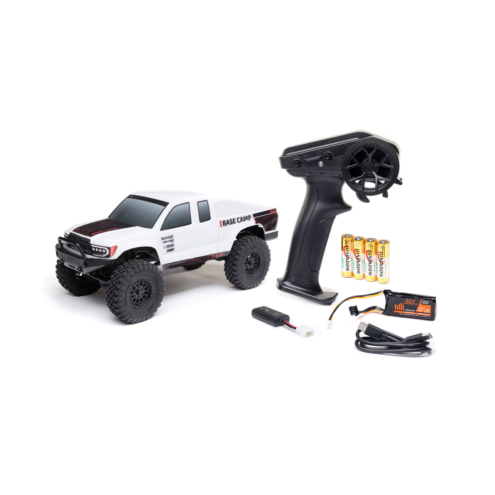 Axial 1/24 SCX24 Base Camp 4X4 RTR Brushed Rock Crawler (Battery ...