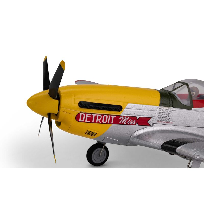 E-flite UMX P-51D Mustang “Detroit Miss” BNF Basic with AS3X and SAFE ...