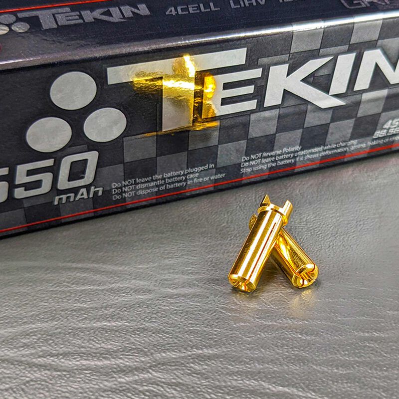 Tekin 15.2V 6550mAh 4S 140C Brick LCG LiHV Battery: 5mm bullets ...