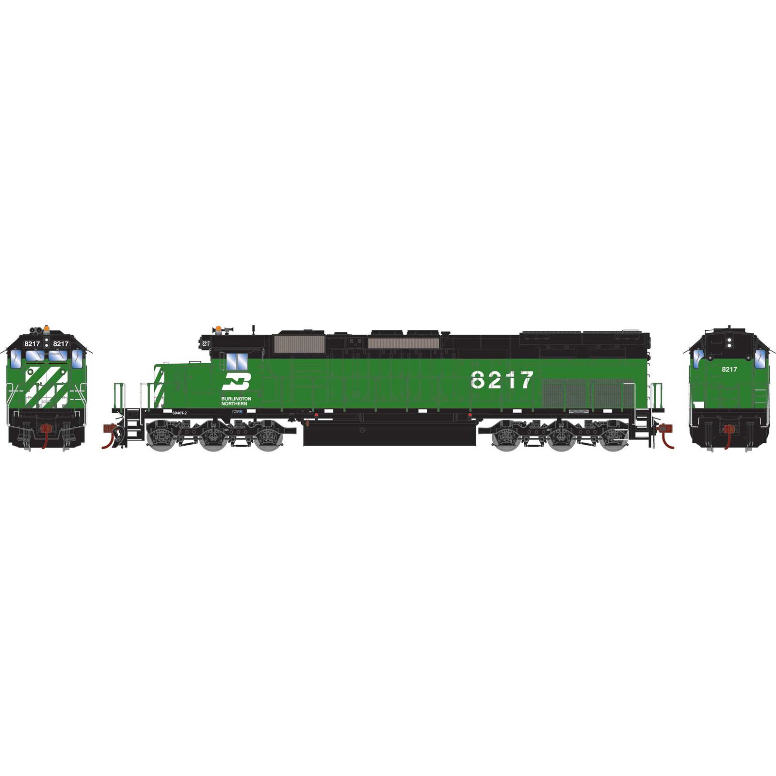 Athearn HO SD40T-2 Locomotive with DCC & Sound, LL BN #8217 | Horizon Hobby