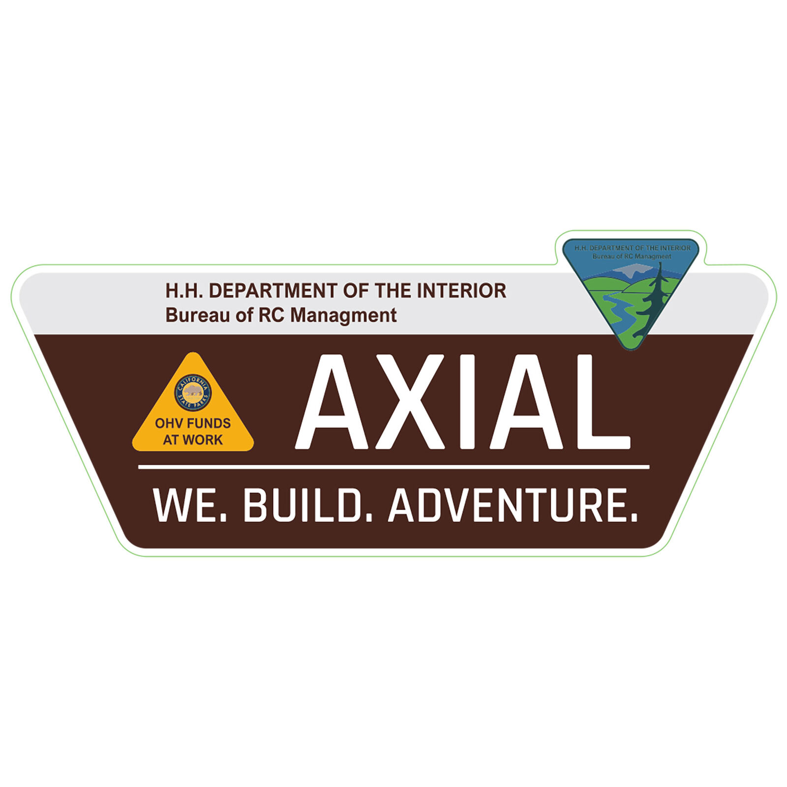 Axial Axial Bureau of RC Management Sticker | Horizon Hobby