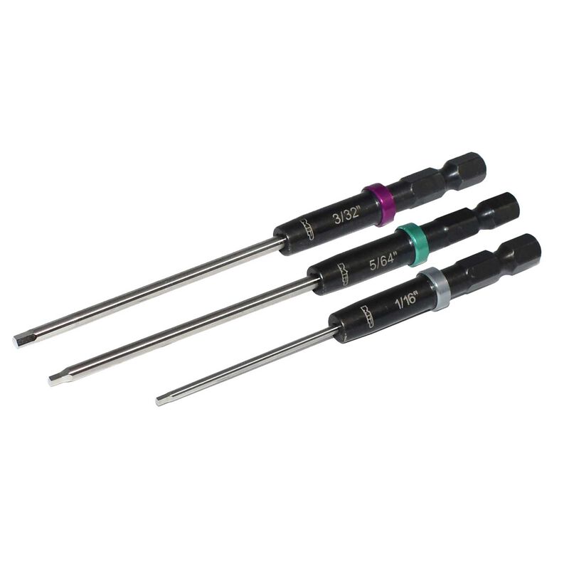 MIP Speed Tip™ Hex Driver Wrench Set Gen 2, SAE, Standard (3), 1/16", 5/64", & 3/32" | Horizon Hobby