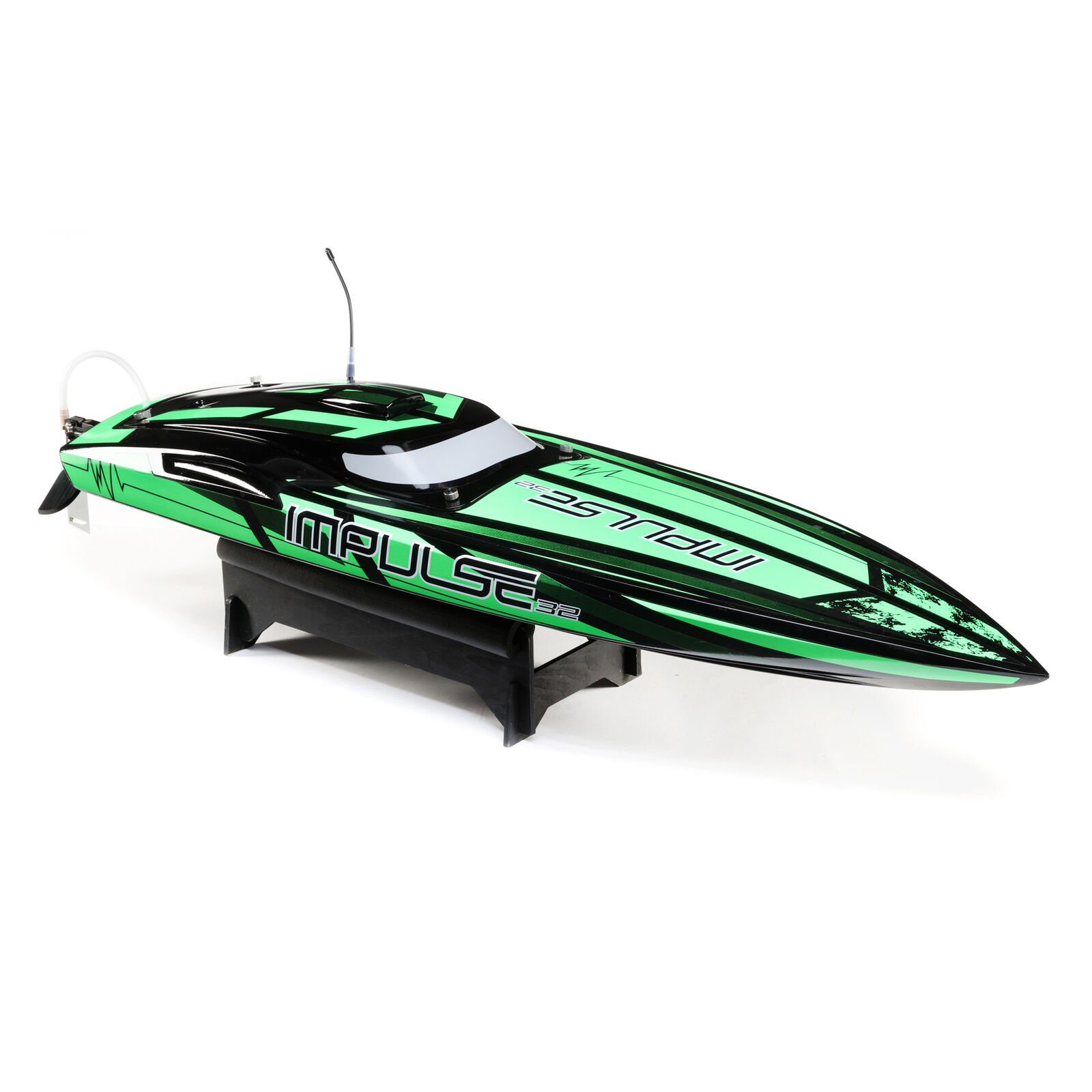 Pro Boat Impulse 32" Brushless Deep-V RTR with Smart, Black/Green | Horizon Hobby