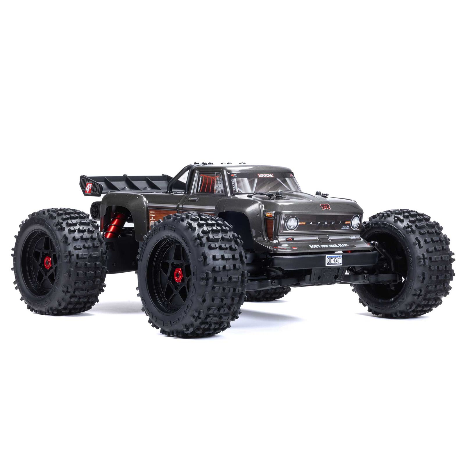 ARRMA 1/10 OUTCAST 4S 4X4 RTR Brushless Stunt Truck, Gun Metal ...