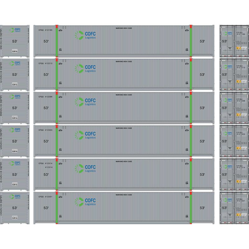 Athearn N 53' CIMC Container, COFC Logistics #2 (6) | Horizon Hobby