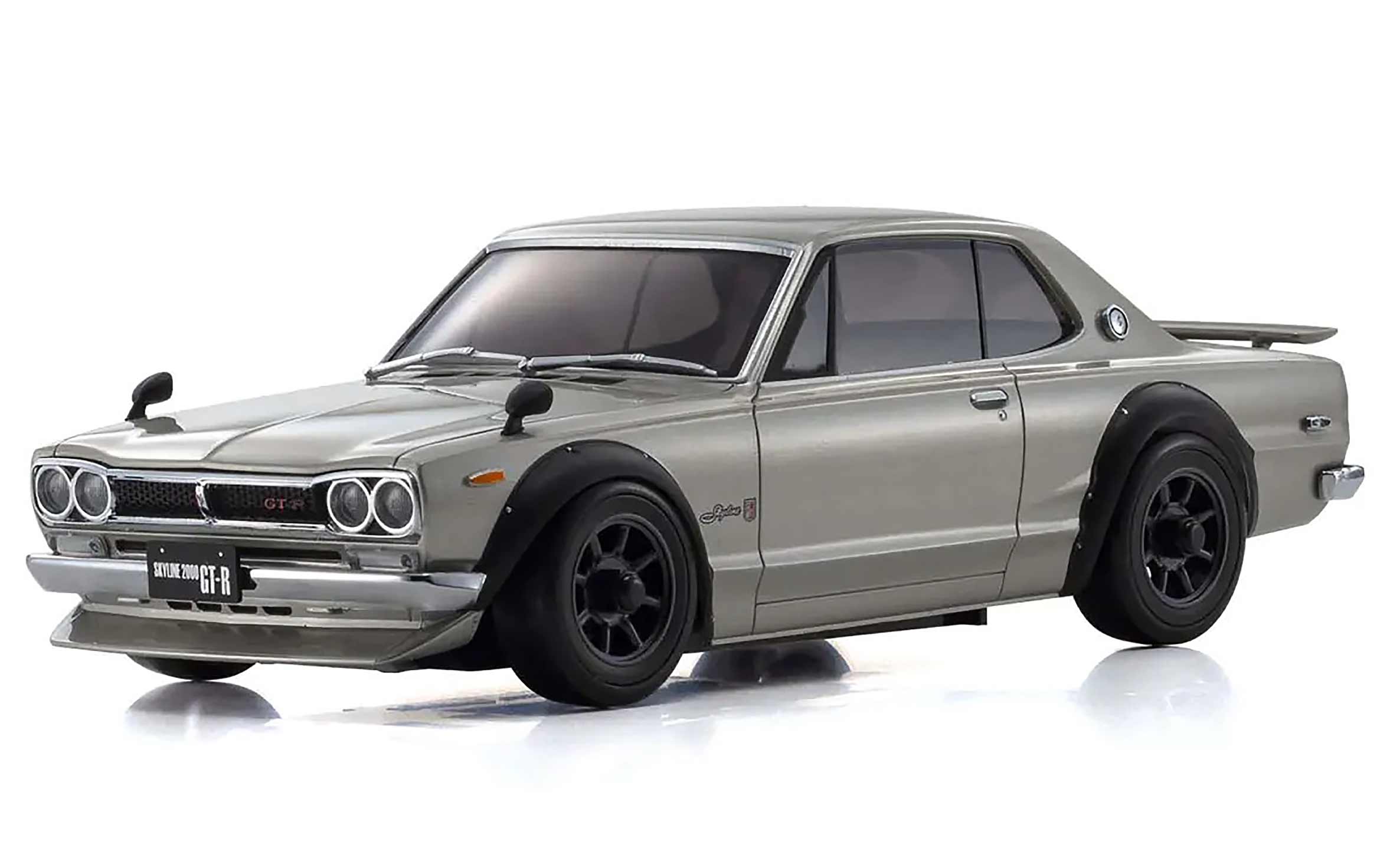 Kyosho 1/28 Skyline 2000GT-R KPGC10 Mini-Z AWD RTR, Silver | Horizon Hobby